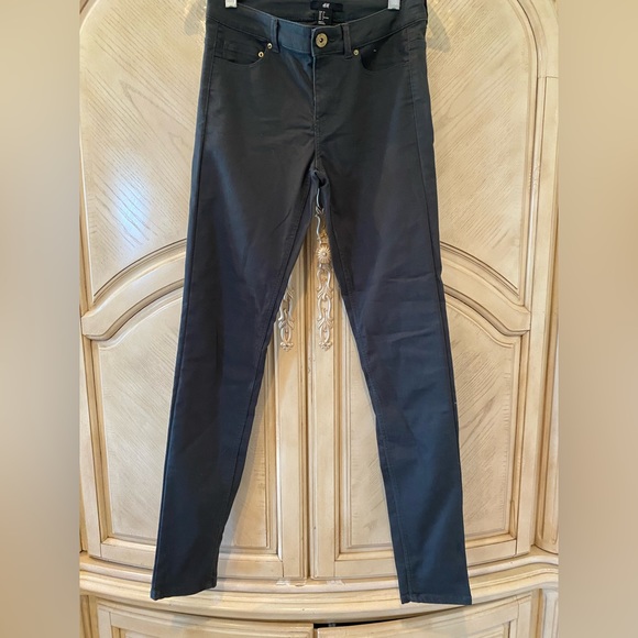 H&M | Jeans | Hm Dark Green High Rise Skinny Jean | Poshmark